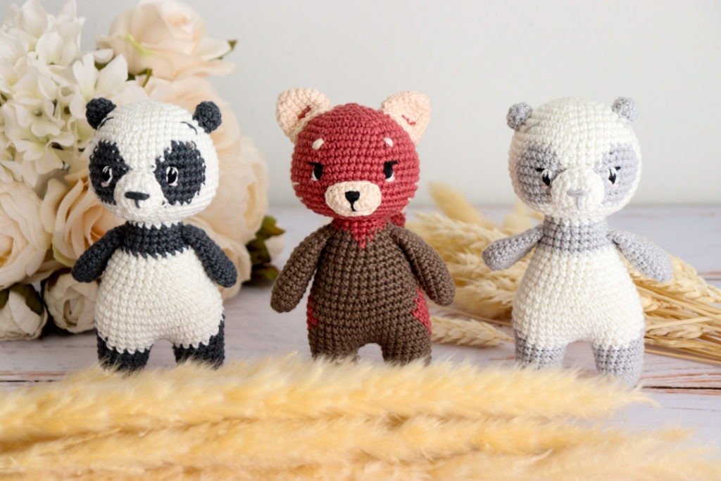 Kit Crochet- Les pandas Bam & Boo - Brin de Coton